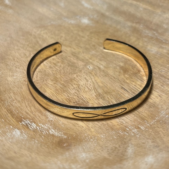 Kitsch | Jewelry | Kitsch Infinity Gold Adjustable Bangle | Poshmark